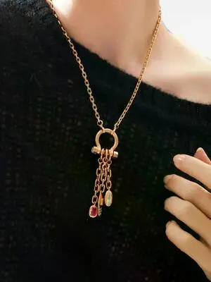 UNIFORM OBJECT Carriage Drop Diamond Pendant