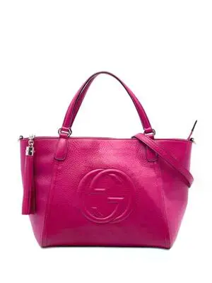 Gucci 2016-2026 Small Calfskin Soho Cellarius Satchel - Pink