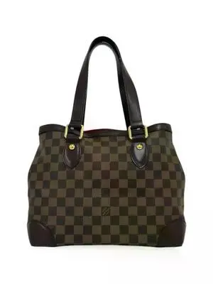 LOUIS VUITTON 2007 Damier Ebene Hampstead Pm Tote Bag