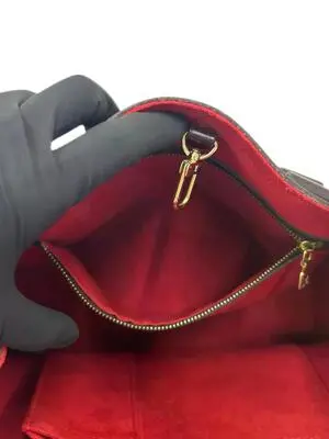 LOUIS VUITTON 2007 Damier Ebene Hampstead Pm Tote Bag