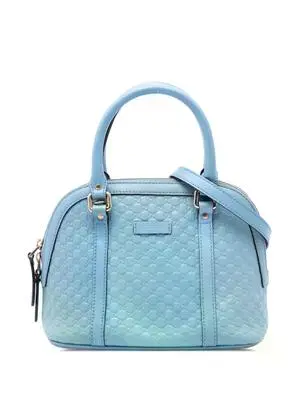 Gucci 2016-2026 Mini Microguccissima Dome Satchel - Blue