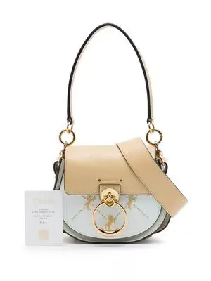 Chloé 2019 Small Bicolor Leather Little Horses Tess Satchel
