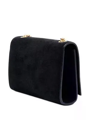 Saint Laurent 2014 Small Velvet Monogram Kate Tassel Crossbody Bag