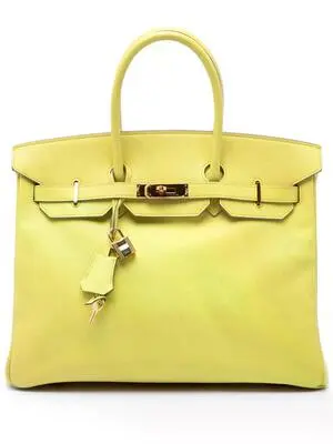 Hermès 2013 Epsom Birkin Retourne 35 Handbag - Yellow