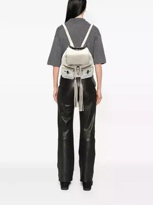 Gucci 2016-2026 Grained Calfskin Bamboo Tassel Backpack