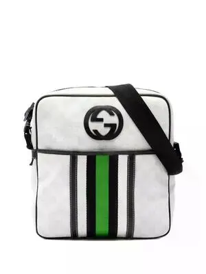 Gucci 2016-2026 Gg Supreme Interlocking G Web Crossbody Bag