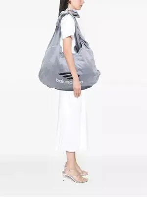 Balenciaga 2011 Jersey 3b Logo Hobo Bag