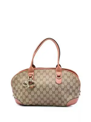 Gucci 2016-2026 Gg Canvas Heart Bit Satchel - Neutrals