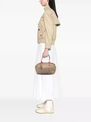 Gucci 2016-2026 Gg Canvas Heart Bit Satchel