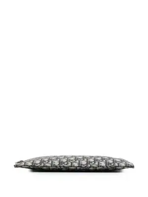Dior 2021 Oblique Canvas A5 Pouch Clutch Bag