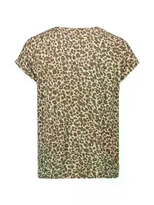 BETTY BARCLAY Leopard-print Sequin-embellished T-shirt
