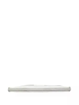 Gucci Calfskin Logo Portfolio Clutch Bag - White