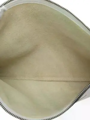 Gucci Calfskin Logo Portfolio Clutch Bag - White
