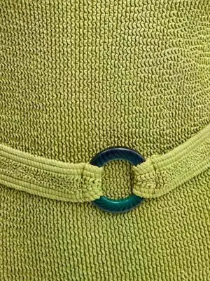 Bond Eye Belt-detail Swimsuit