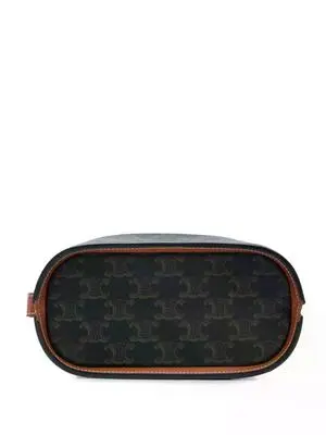 Celine 2021 Triomphe Coated Canvas Lunch Box Bag Shoulder Bag