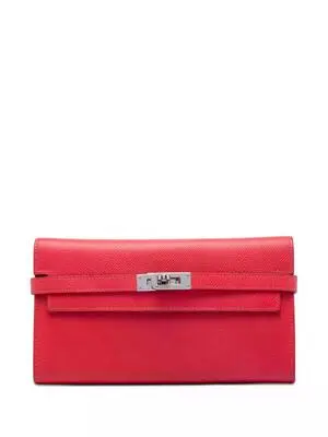 Hermès 2012 Epsom Mysore Kelly Longue Wallet Long Wallets - Red