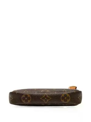 LOUIS VUITTON 2018 Monogram Mini Pochette Accessoires Handbag - Brown
