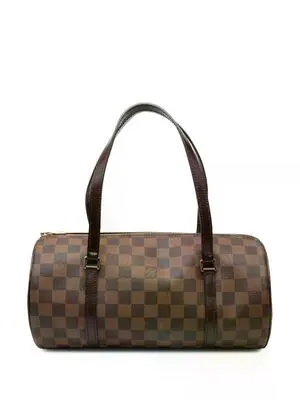 LOUIS VUITTON 2008 Damier Ebene Papillon 30 Handbag - Brown