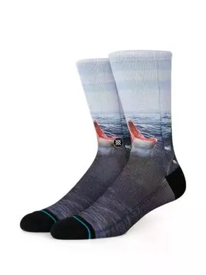 Stance Landlord Shark-print Socks