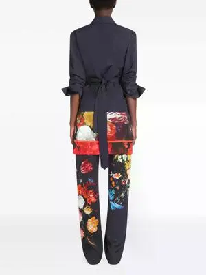 Dries Van Noten Printed Wrap Skirt