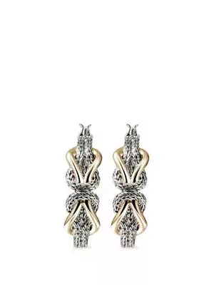 John Hardy Infinite Love Knot Hoop Earrings - Silver