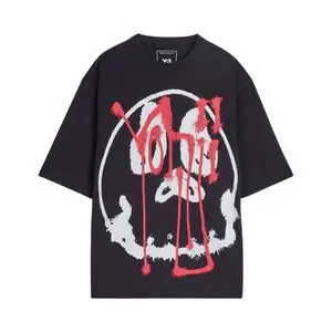YOHJI YAMAMOTO POUR HOMME X Adidas Skull Gfx Short-sleeve Tee - Black
