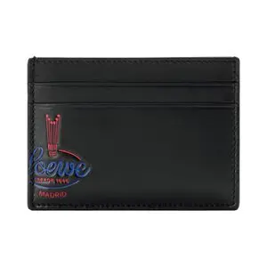 Loewe Plain Cardholder Crown - Black