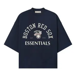 Fear Of God Red Sox American League Merch Tee 'dark Sapphire