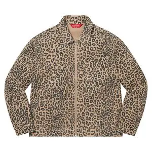 Supreme Moleskin Work Jacket 'leopard