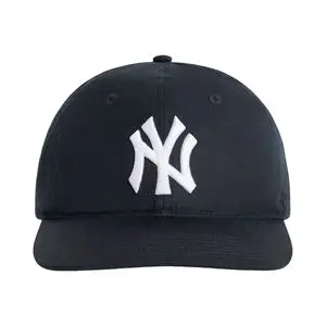 Kith X '47 New York Yankees Waxed Cotton Franchise Cap - Black