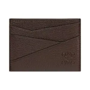 Loewe Puzzle Edge Plain Cardholder 'chocolate - Brown