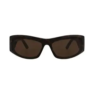 Balenciaga Square-frame Recycled Acetate Sunglasses 'havana - Brown