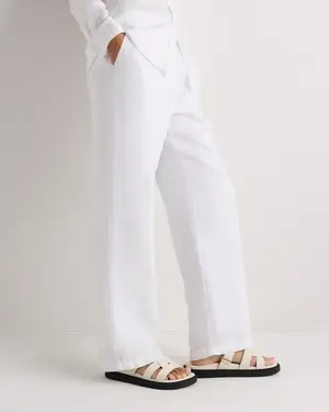Quince Italian Leather Sport Slide Sandal - Bone
