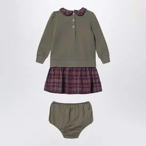 Polo Ralph Lauren Olive Polo Bear Two-piece Set With Culotte