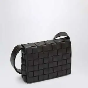 Bottega Veneta Orto Messenger Bag In Woven Calf Leather - Brown