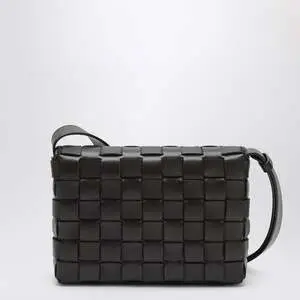 Bottega Veneta Orto Messenger Bag In Woven Calf Leather - Brown