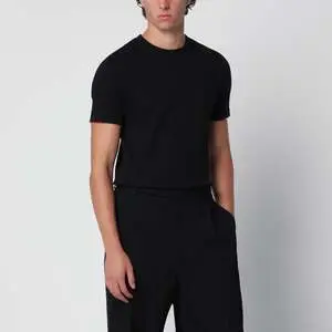 Saint Laurent Cassandre T-shirt In Cotton - Black