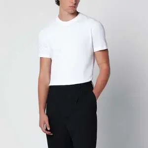 Saint Laurent Cassandre T-shirt In Cotton - White