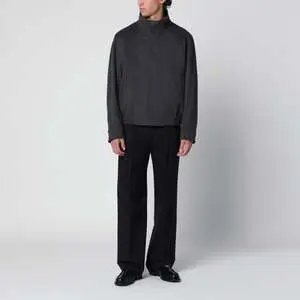 LARDINI Zip-up Wool Jacket