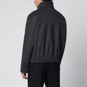 LARDINI Zip-up Wool Jacket