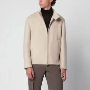LARDINI Wool And Cashmere Zip-up Jacket