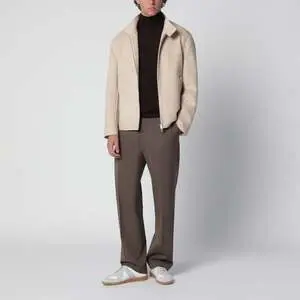 LARDINI Wool And Cashmere Zip-up Jacket