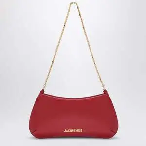 Jacquemus Le Bisou Chaine Patent Leather Bag - Red