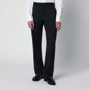 LARDINI Virgin Wool Trousers - Blue