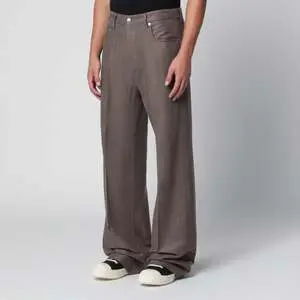 Rick Owens Taupe Cotton-blend Trousers
