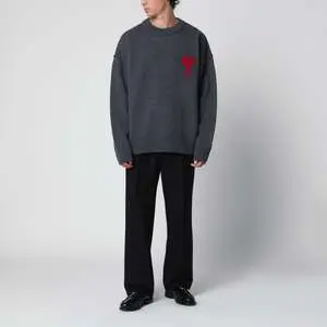 AMI Paris Virgin Wool De Coeur Sweater