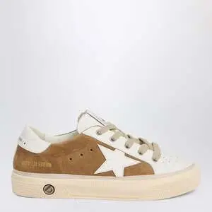 Bonpoint X Golden Goose May Leather Sneakers - Beige