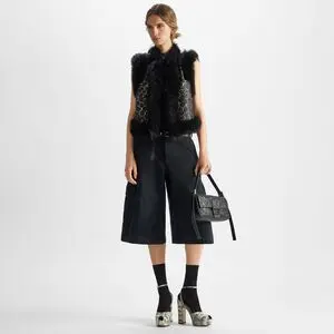 Fendi Patchwork Cotton Cargo Trousers - Black