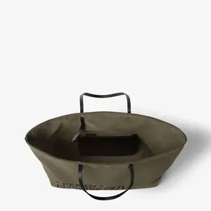 Fendi Large Canvas Shopper Bag With Stencil Print