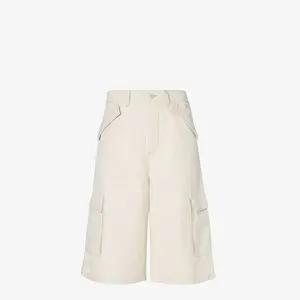 Fendi Selleria Wide-leg Bermuda Shorts - White